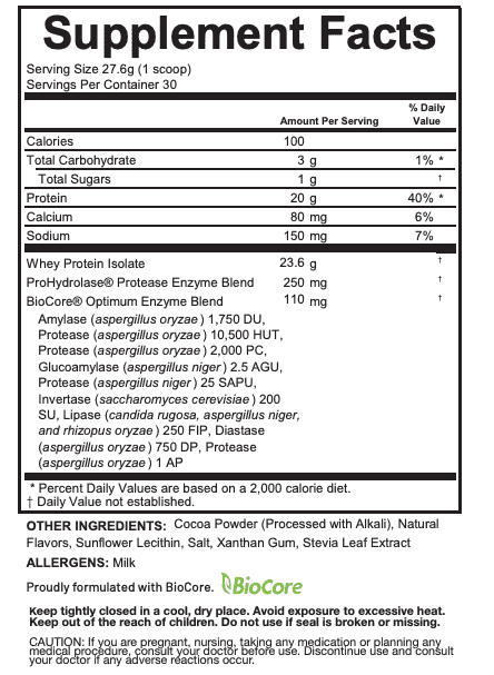 Whey Protein - Chocolate – OIAM